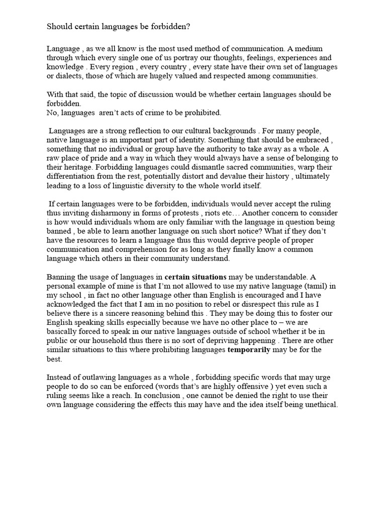 Languages | PDF | Communication | Knowledge