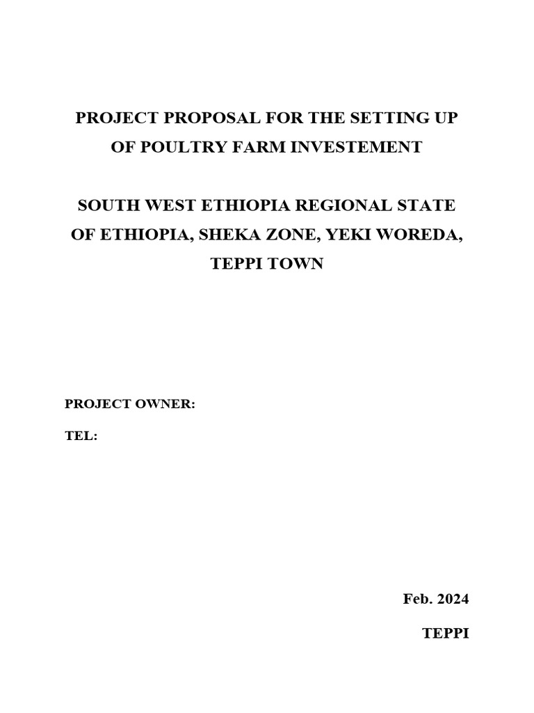 Poultry Farm Investment Proposal | PDF | Chicken | Poultry Farming