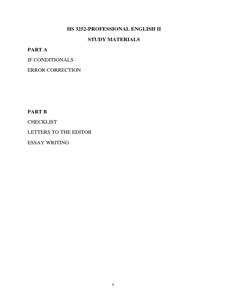 Unit 3 Material-Hs3252 - Professional English Ii | PDF | Plural ...