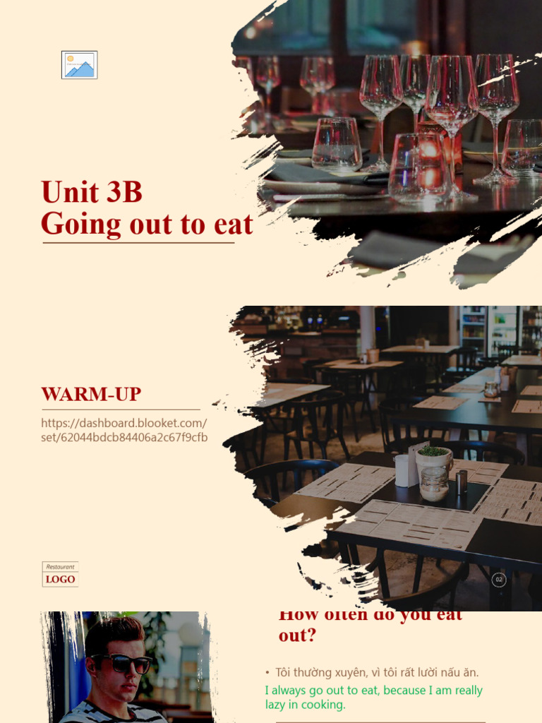 Unit 3B - Going Out To Eat | PDF