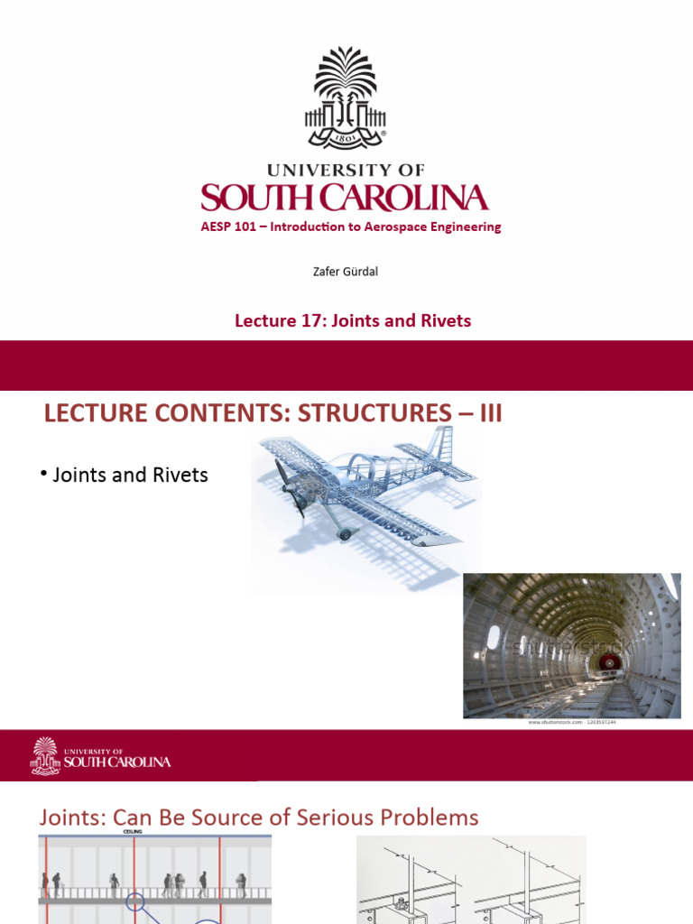 AESP 101 - Lecture 17 - Manufacturing I Joints and Rivets | PDF | Rivet ...