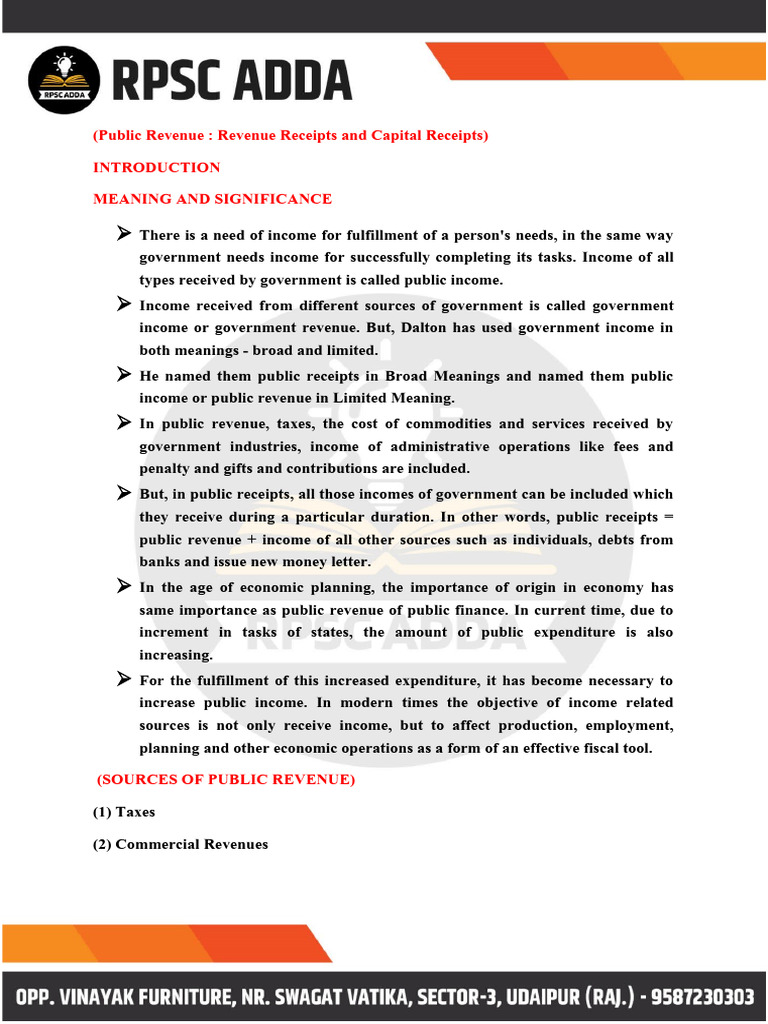 Public Revenue English | PDF | Taxes | Public Finance
