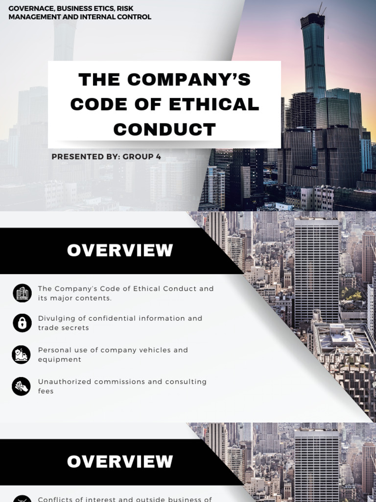 The Company's Code of Ethical Conduct | PDF | Business Ethics | Bribery