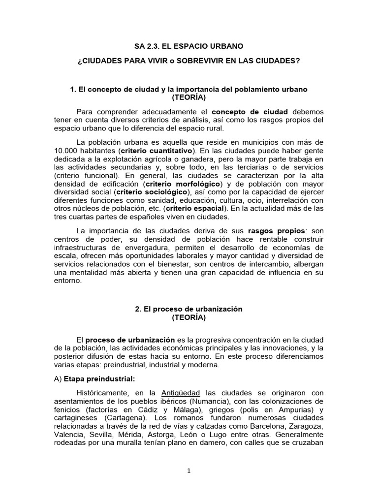 Bloque 10. APUNTES El Espacio Urbano | PDF | Madrid | Barcelona Bloque 10. APUNTES El Espacio Urbano | PDF | Madrid | Barcelona