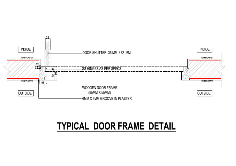 Urvisha _ Typical Door Frame Details (1) | PDF