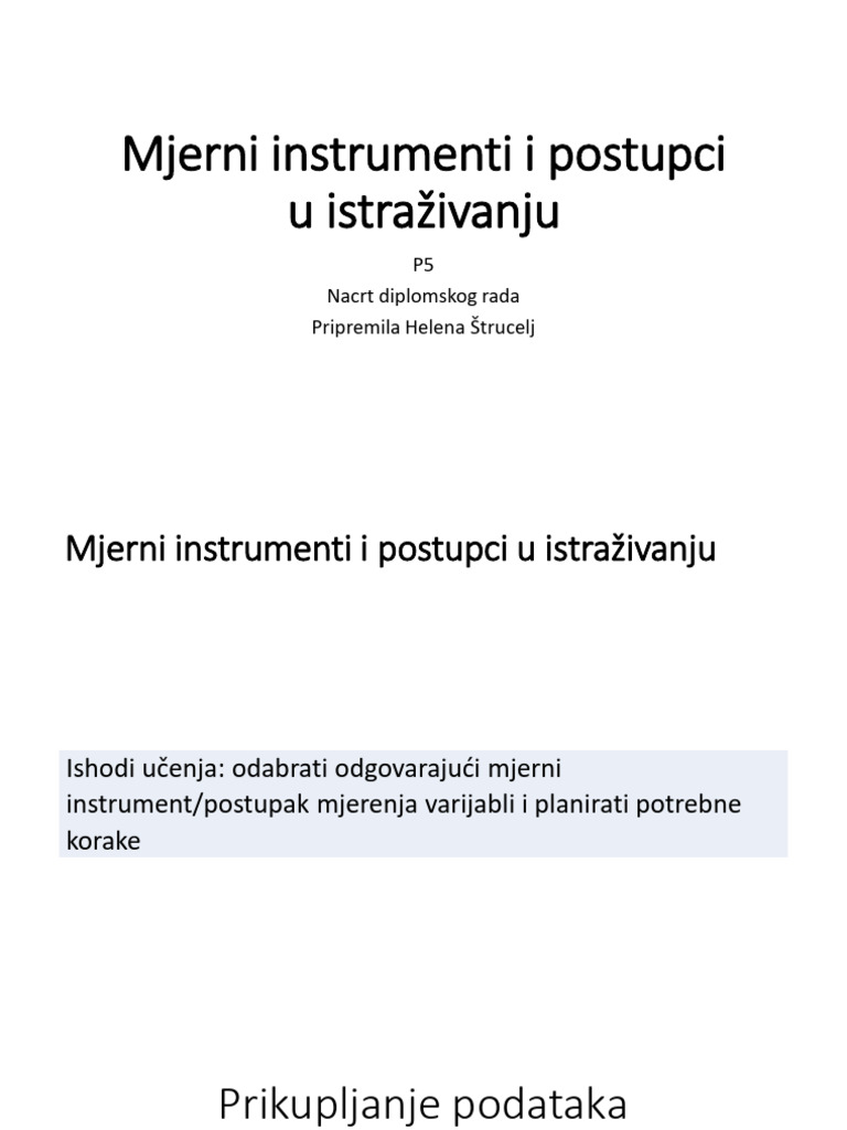 P5 Mjerni Instrumenti | PDF