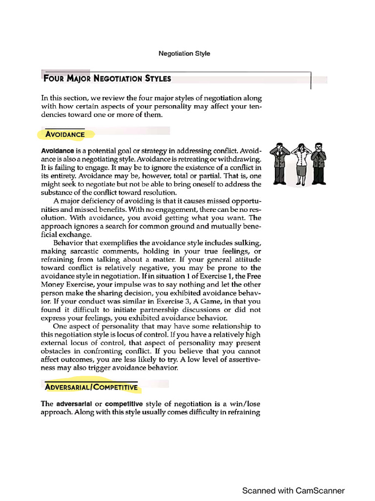 Negotiation Styles | PDF