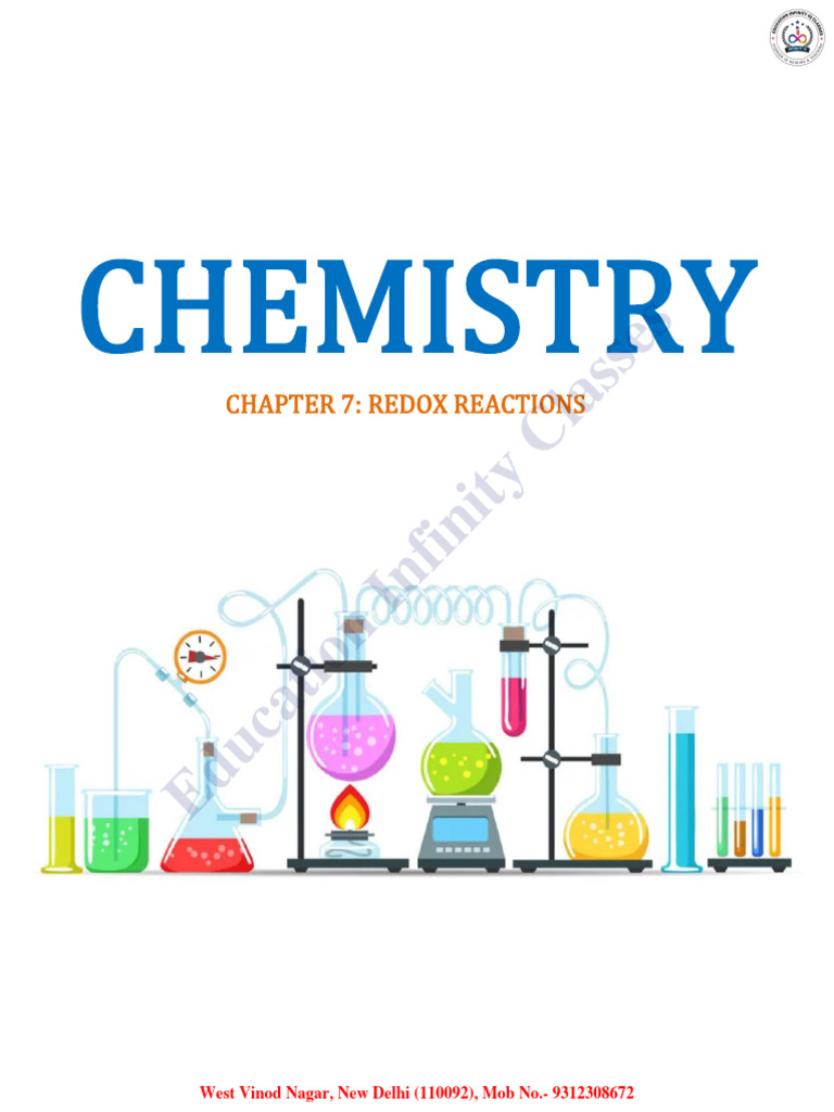 Chapter 7 Redox Reactions Pdf Redox Chemical Reactions