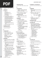 ENGLISH FILE A1-A2 - Four Editicion - WORKBOOK ANSWER KEY | PDF