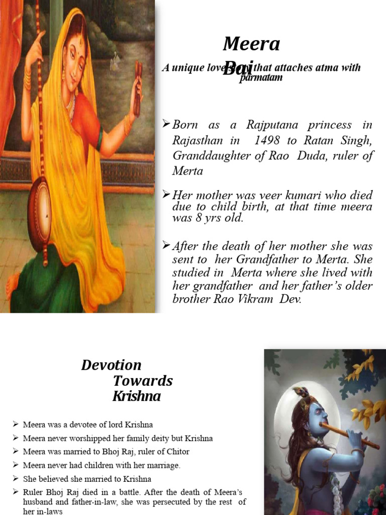 Meera Bai: Life and Devotion to Krishna | PDF | Indian Religions