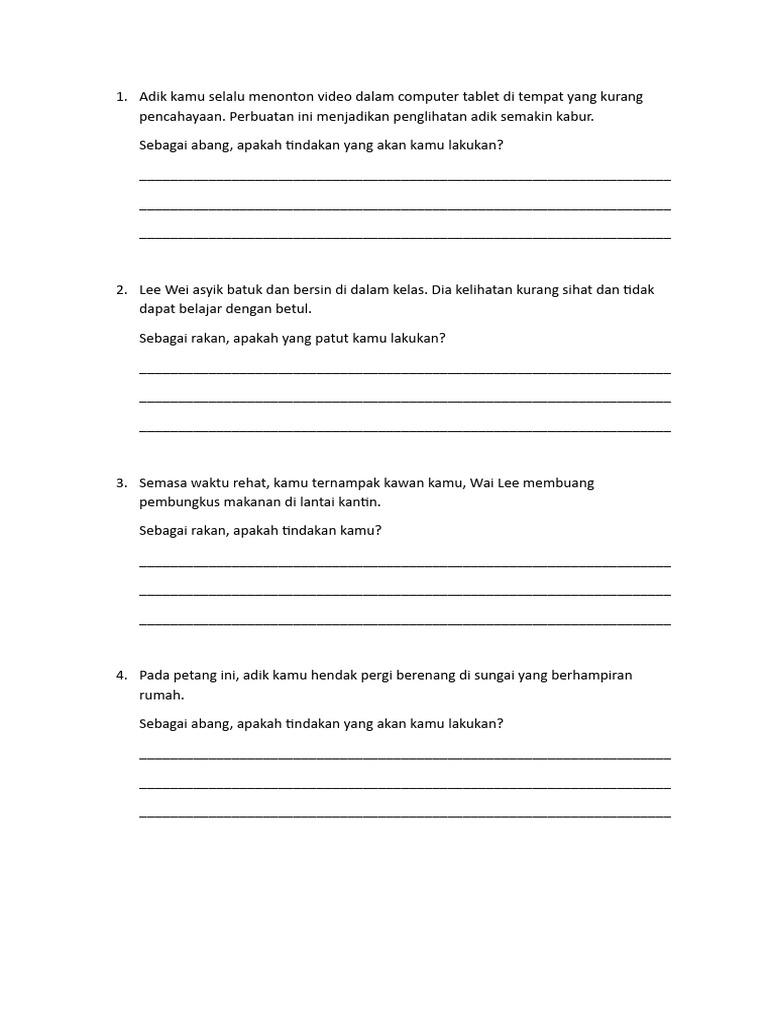 Pendapat Latihan | PDF