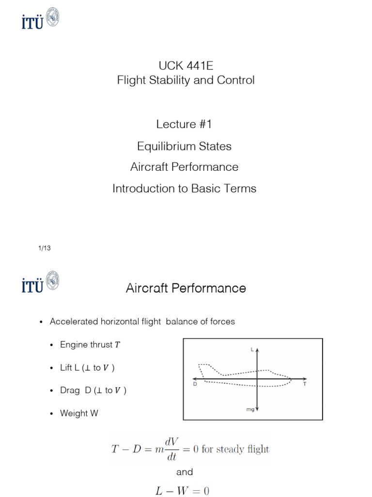 Itu Lecture1 Rev02 | PDF | Drag (Physics) | Flight