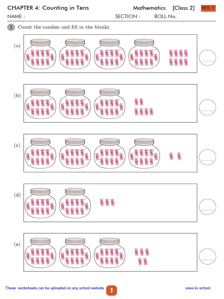 Counting in 10's | PDF