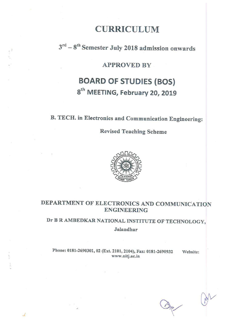 Btech ECE Syllabus | PDF Btech ECE Syllabus | PDF