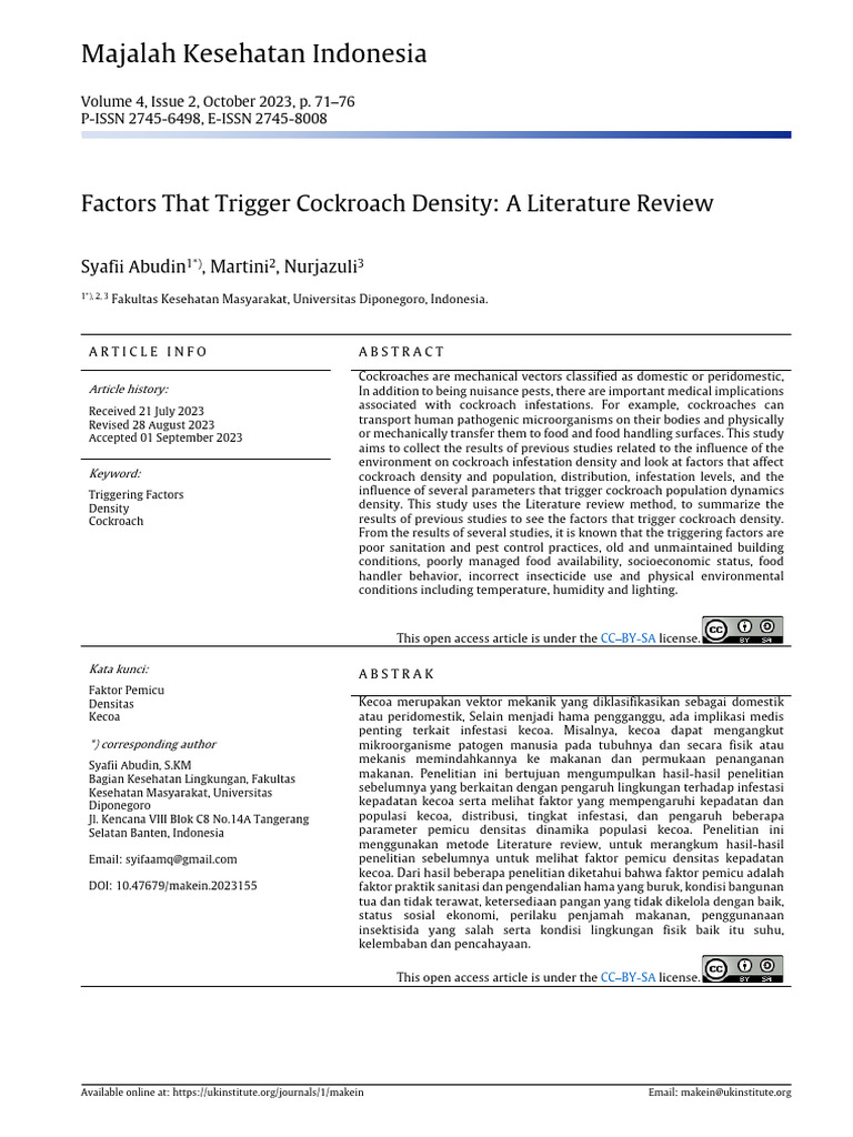 Cockroaches | PDF | Pest (Organism) | Insecticide