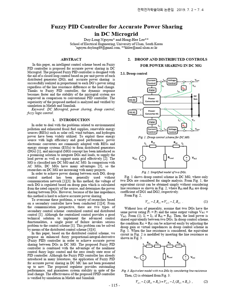 Fuzzy PID Controller For Accurate Power | PDF | Distributed Generation | Fuzzy Logic