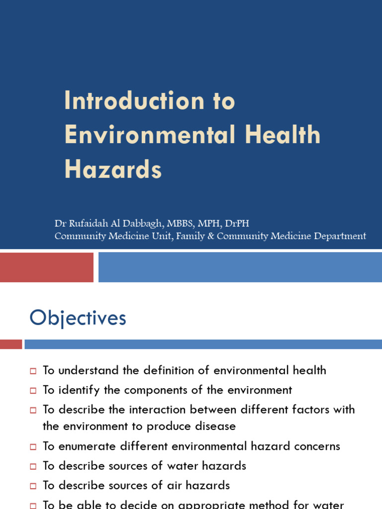 Understanding Environmental Health Hazards | PDF | Risk | Water ...