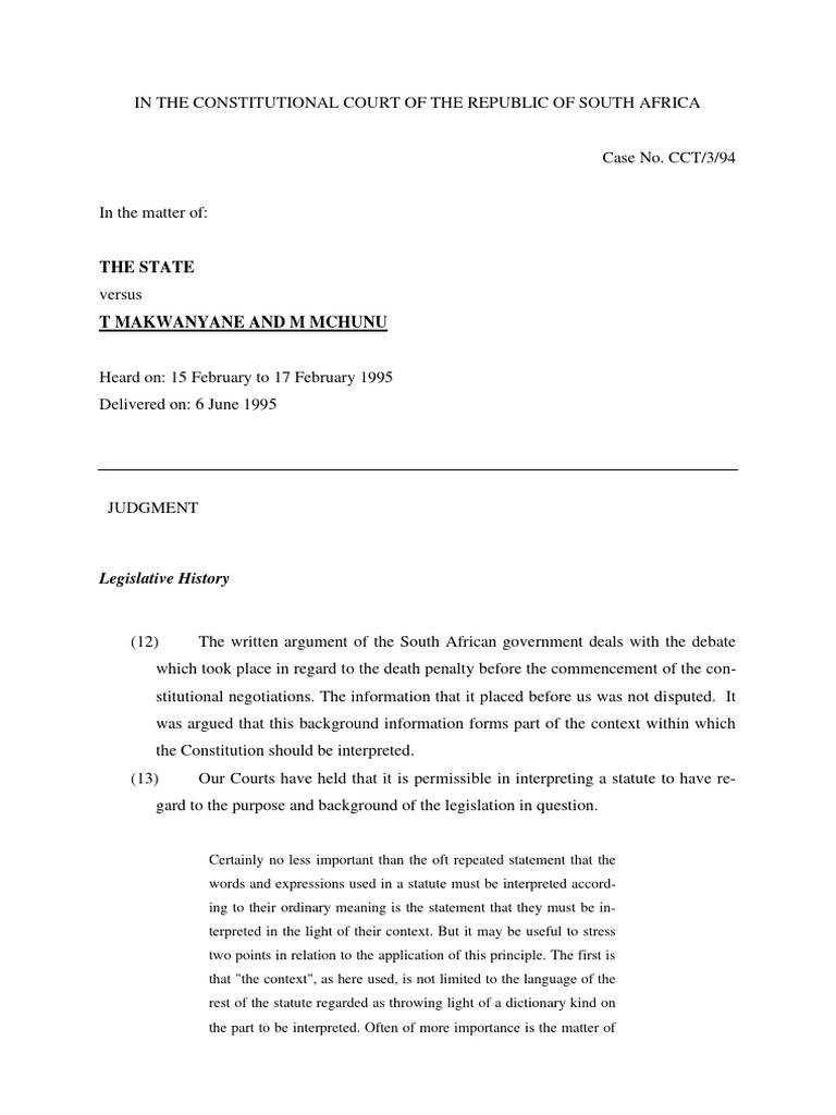 Constitutional Court of South Africa | PDF | Treaty | Constitution