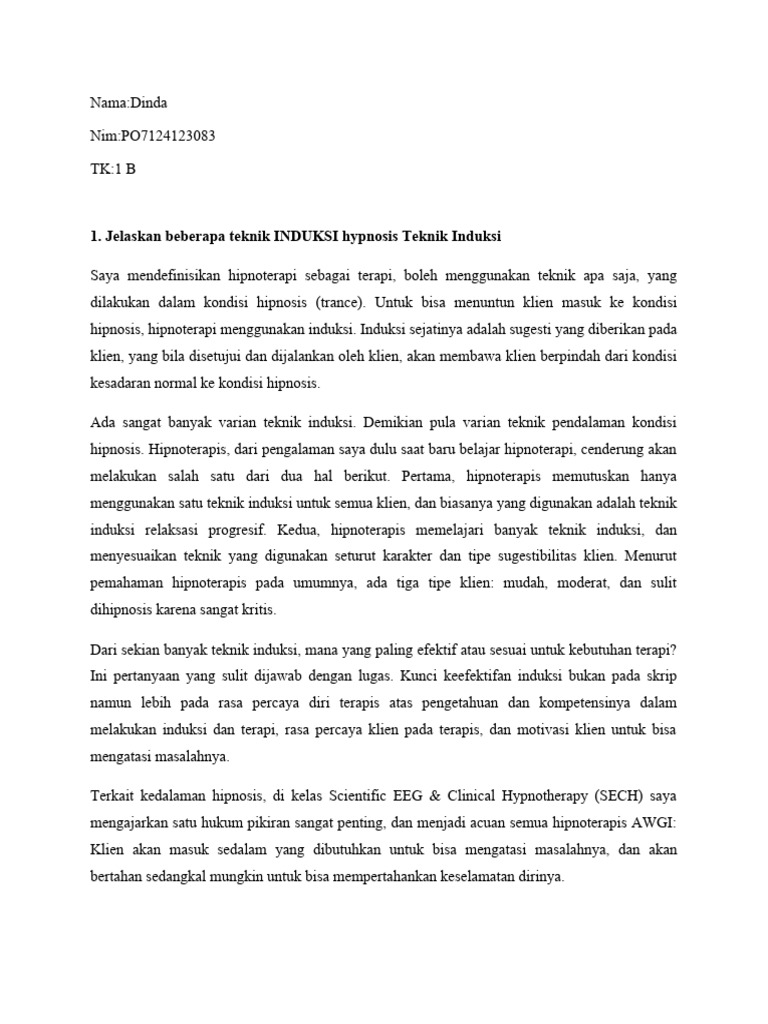 Teknik Induksi Dinda | PDF