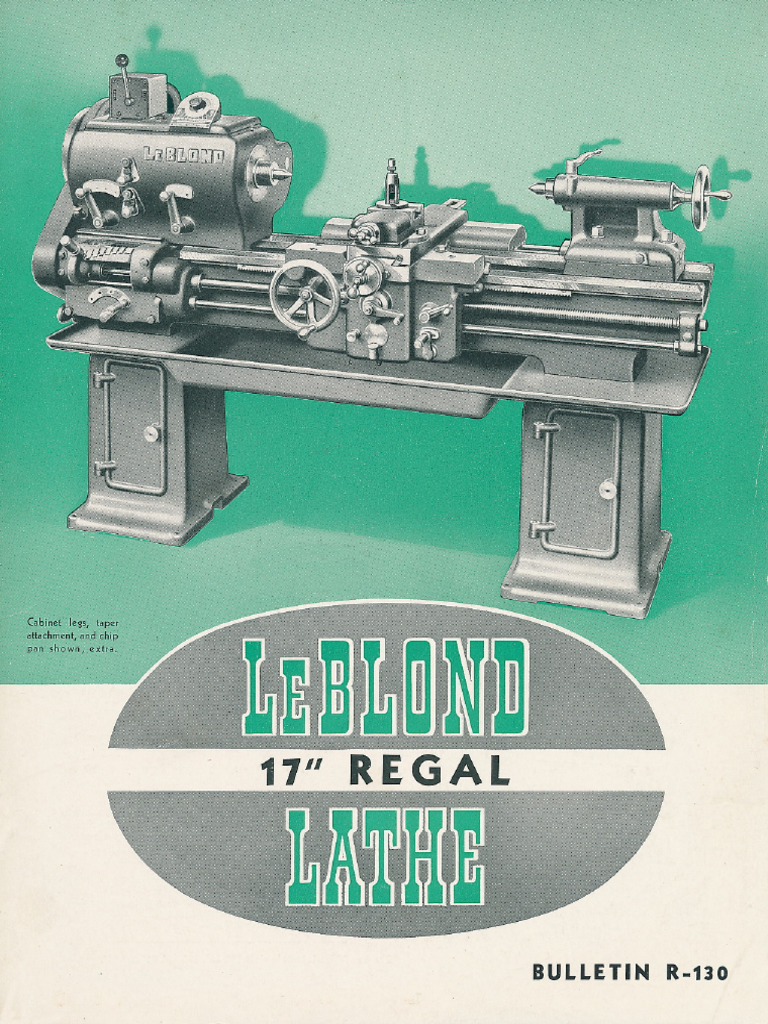 LeBLond 17 Inch Regal 1947 | PDF