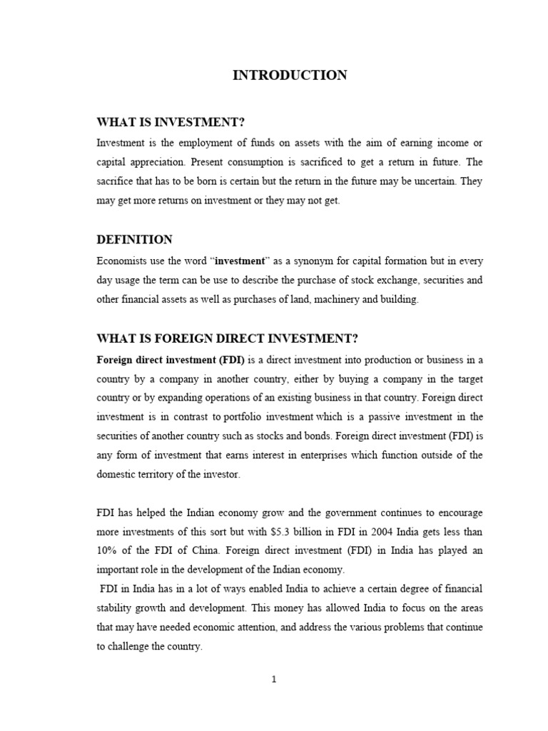 Fdi 12 | PDF | Foreign Direct Investment | Investing