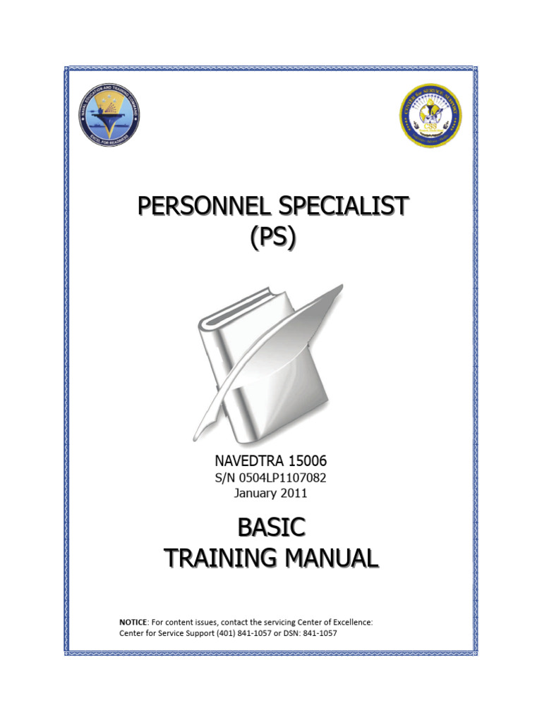NAVEDTRA 15006 Personnel Specialist (PS) Basic | PDF | Desk | United ...