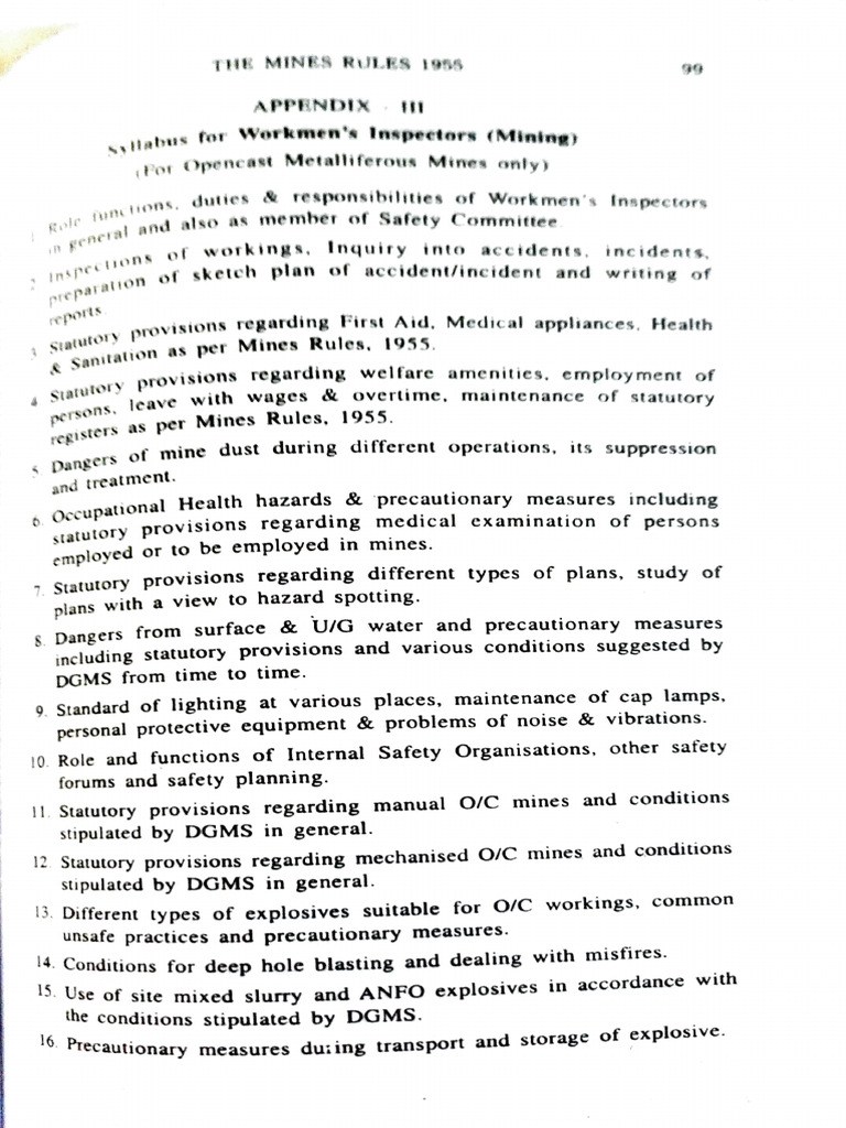 Mining Safety Regulations Overview | PDF | Occupational Safety And ...