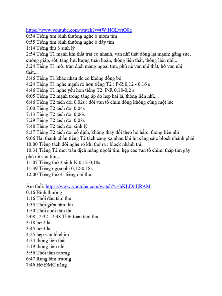 lý thuyết tiếng tim | PDF