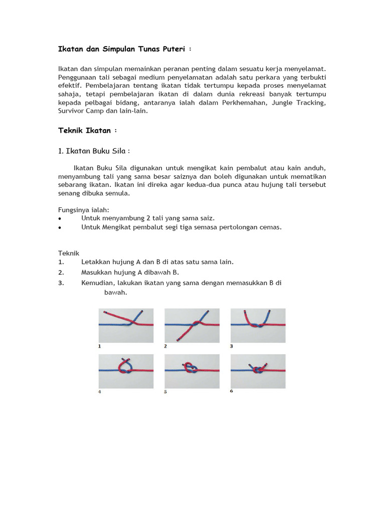 Ikatan Dan Simpulan Tunas Puteri | PDF | Griya & Taman