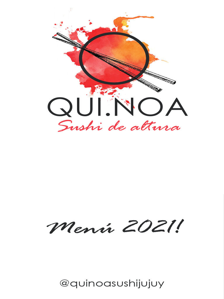 QUINOA SUSHI MENU 2021 Mayo-1 | PDF | Sushi | Alimentos