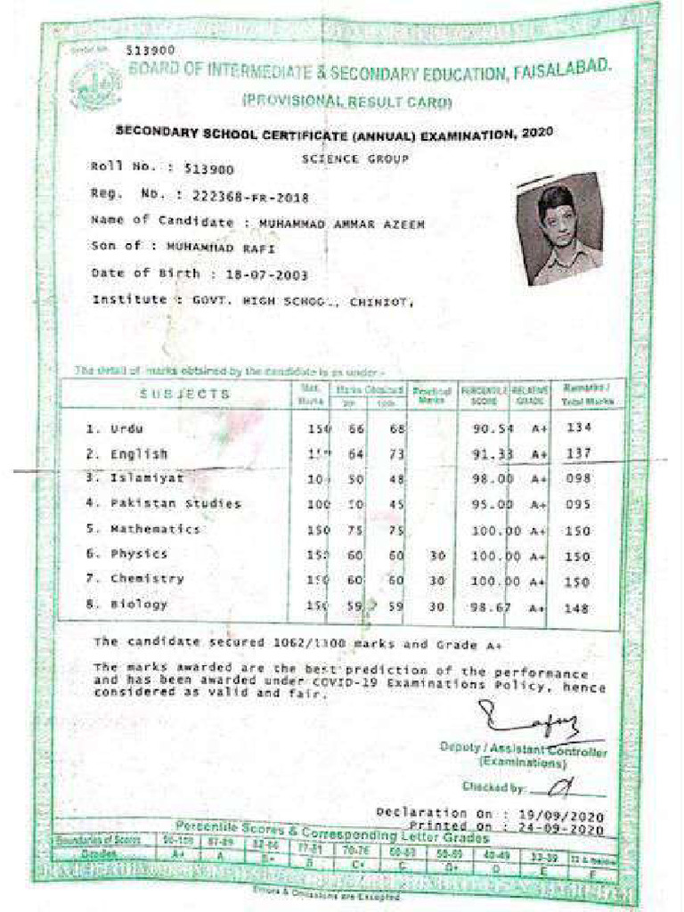 Metric Certificate | PDF