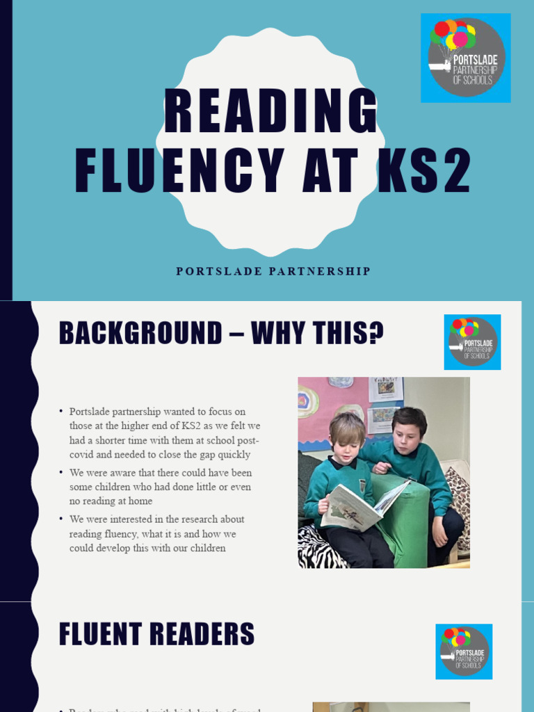 Reading Fluency at ks2 PORTSLADE PARTNERSHIP PROJECT | PDF | Fluency ...