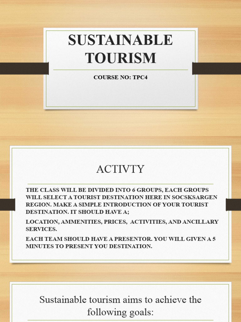 Lesson 1 | PDF | Sustainability | Tourism