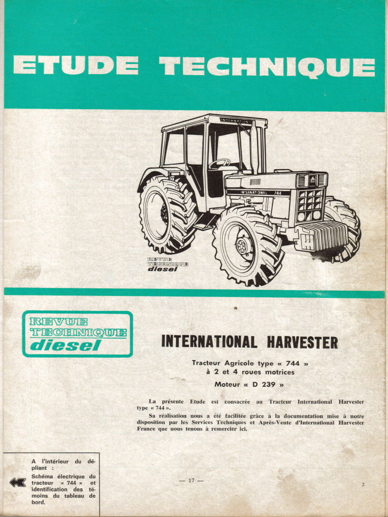 Revue Technique Ih 744 1 Ere Partie | PDF