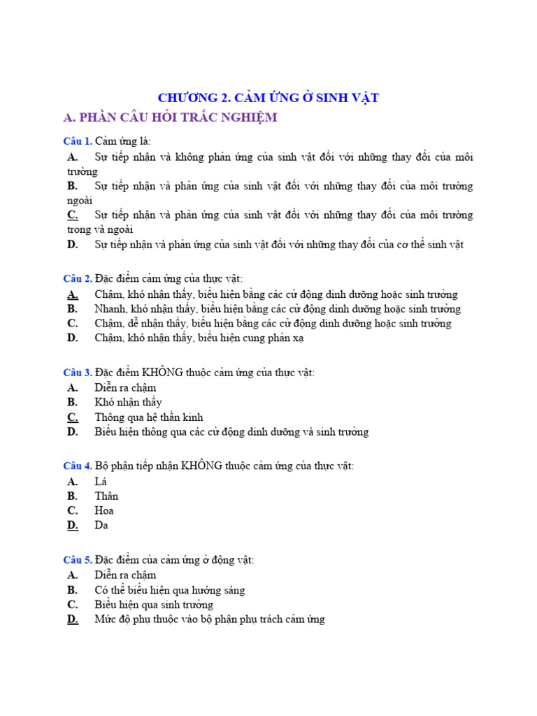 trắc nghiệm gki 2 | PDF