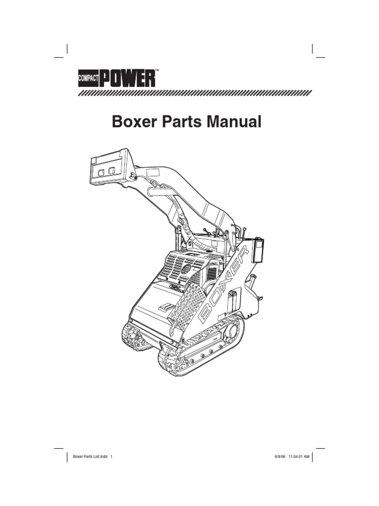 Boxer TD327 Diesel SN 412-1205 Parts List | PDF | Valve | Loader ...