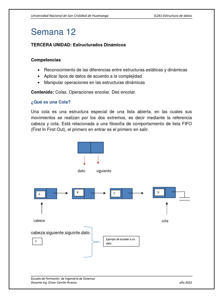 Colas | PDF | Cola (tipo de datos abstractos) | Programación de ...