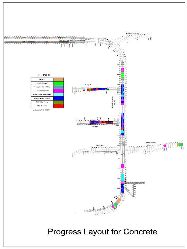 CONCRETE PROGRESS LAYOUT 20231221 | PDF