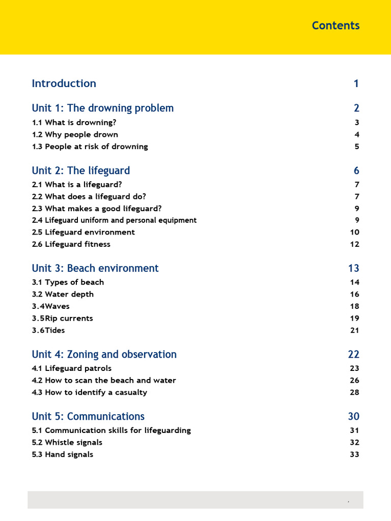 Lifeguard Training and Safety Protocols | PDF | Tide | Swimming