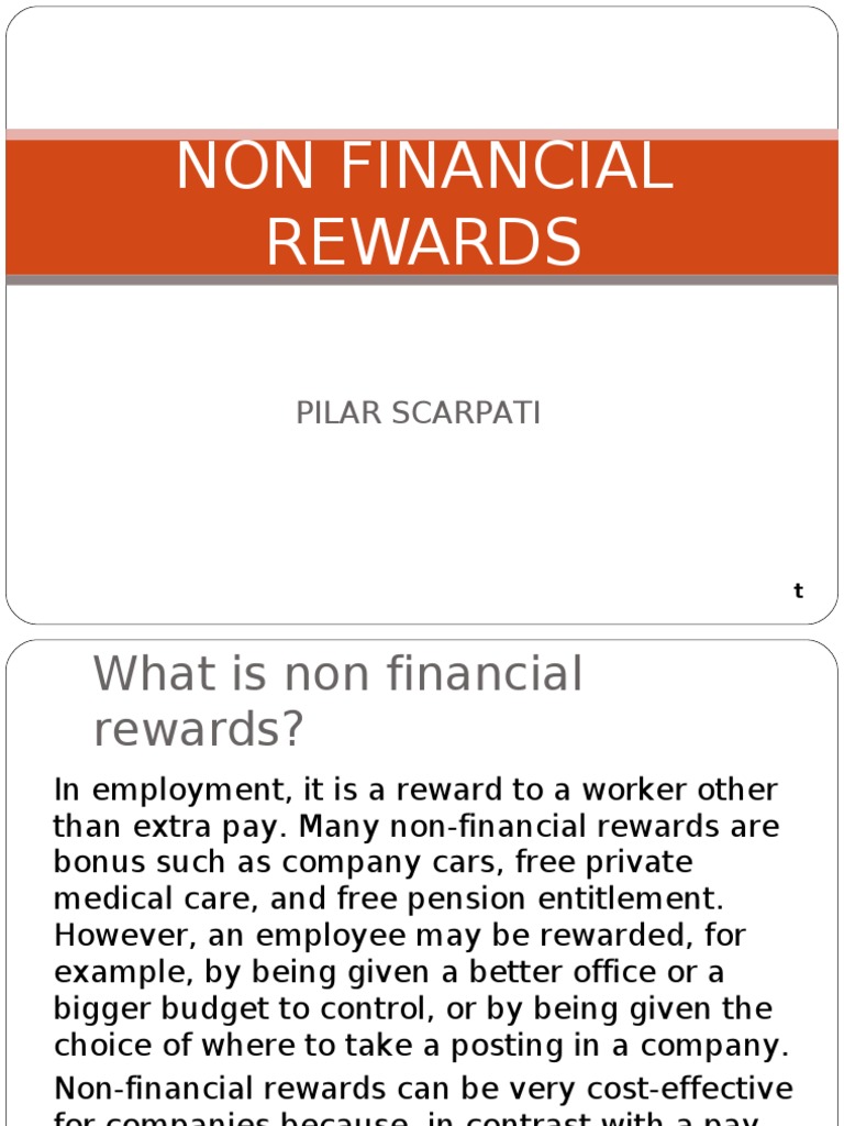 Non Financial Rewards Measurement Employment