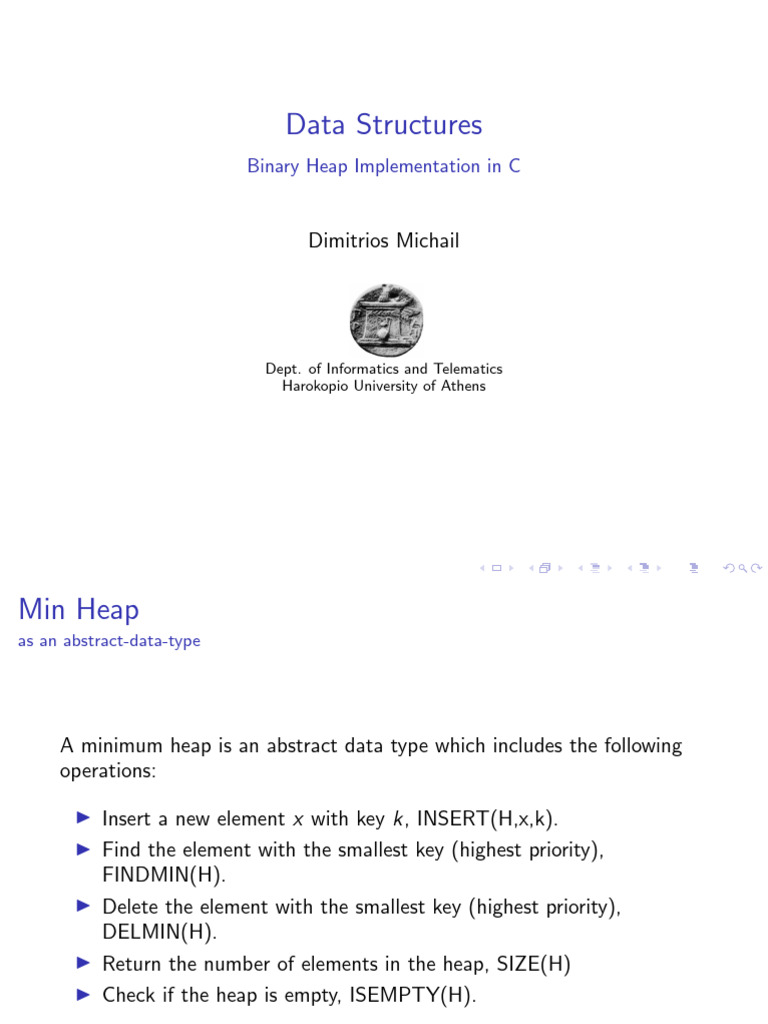 C Binary Heap Implementation Guide | PDF | Algorithms And Data ...