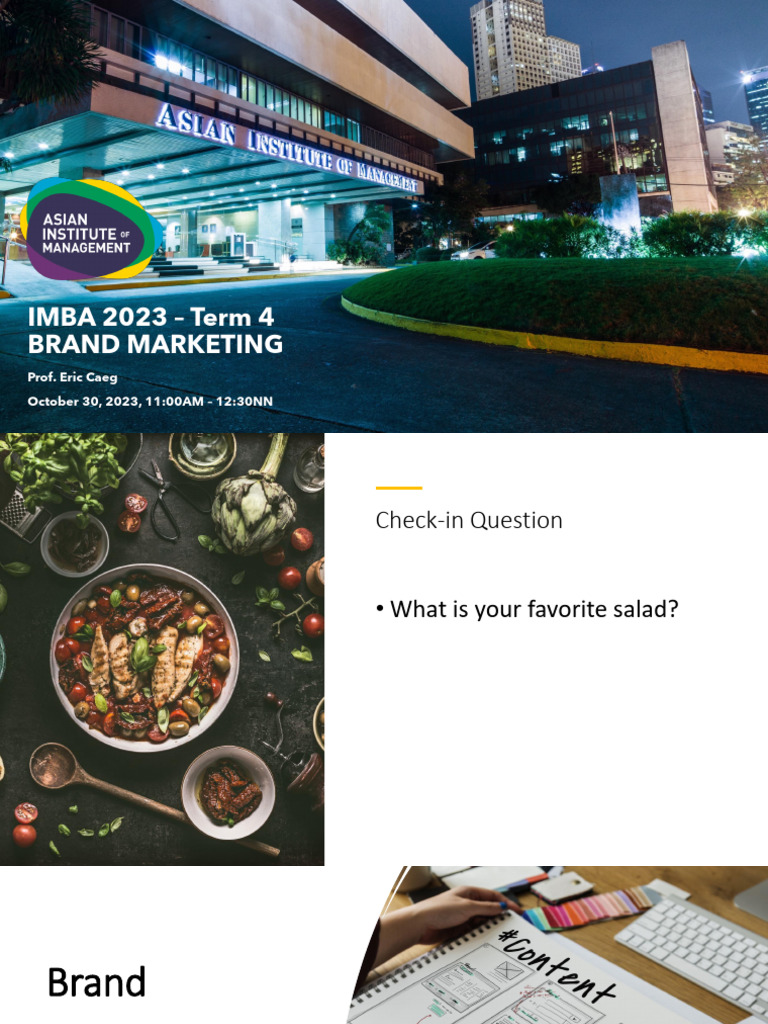 IMBA 2023 BM Deck 5.0 | PDF | Restaurants | Fast Food