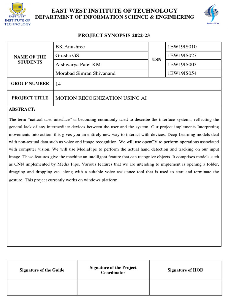 Project Synopsis | PDF Project Synopsis | PDF