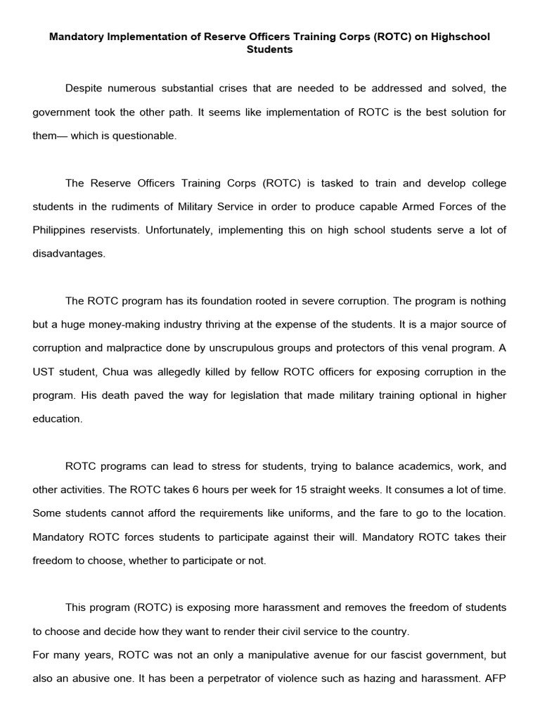 Rotc | PDF