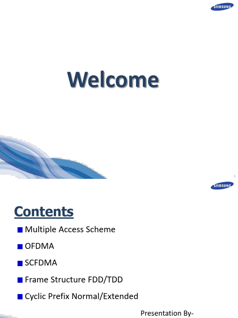 LTE Basics - OFDMA & SCFDMA | PDF | Orthogonal Frequency Division Multiplexing | Channel Access ...