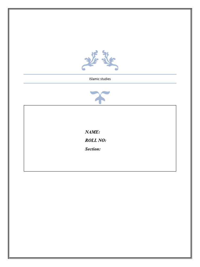 Islamic Studies Pdf God In Islam God