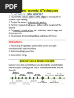 Sutures Comparison Chart | PDF | Surgical Suture | Chemical Substances