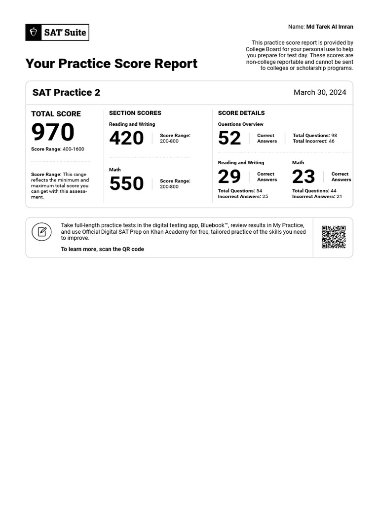 Mimran Sat Practice 2 03302024 | PDF | Sat | Data Collection