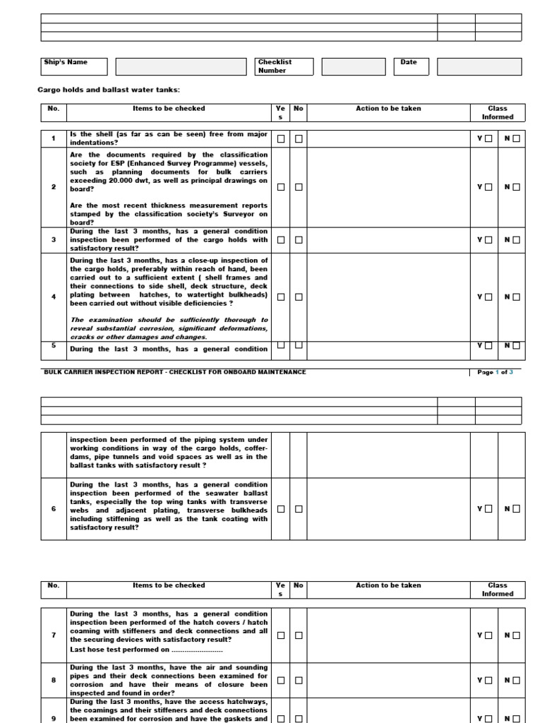 D-12 - Bulk Carriers Cargo Spaces and Ballast Water Tanks | PDF ...