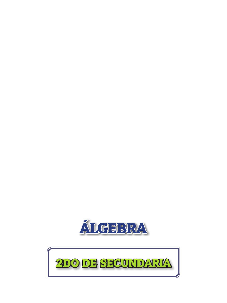 2do Algebra | PDF | Ecuaciones | Sistema de ecuaciones lineales